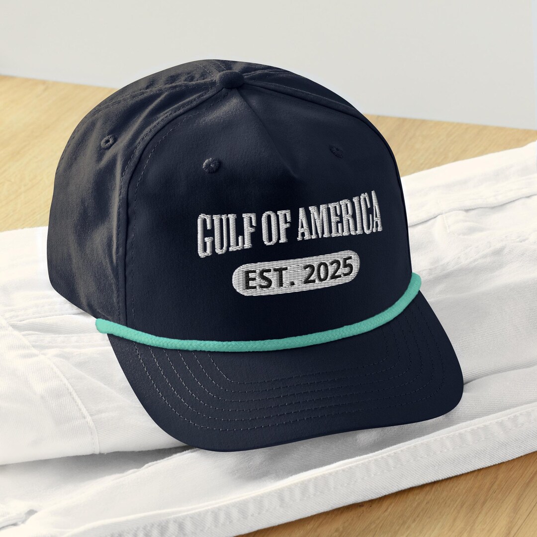 Gulf of America Hat Embroidery Golf Rope Cap 2024 Maga Hat Trump 47 ...