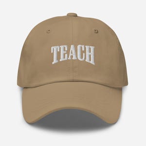Teach Hat Teacher Appreciation Gift for Teacher Embroidered Baseball ...