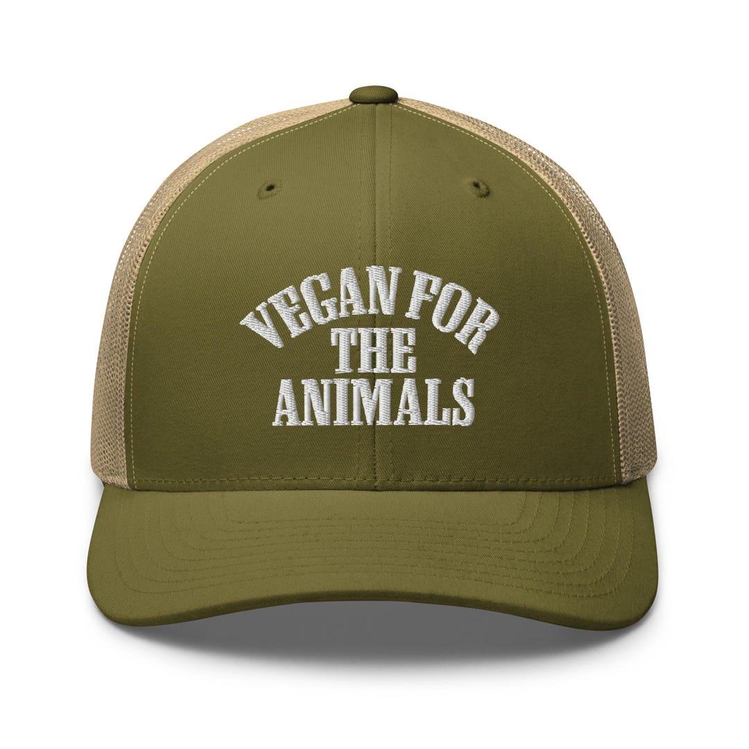 Vegan Hat Vegan AF Vegan Clothes Vegan for the Animals Embroidery ...