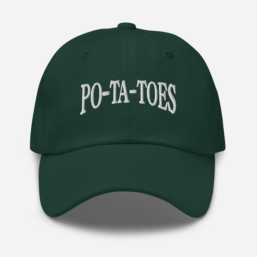 Potatoes Gift for Fantasy Lovers Cheer up Embroidery Baseball Cap Hat ...