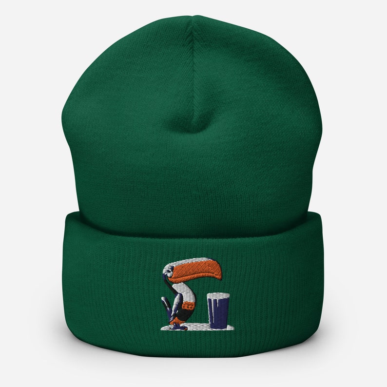 Guinness Toucan Embroidery Cuffed Beanie Irish Guninness Wine Gift for ...