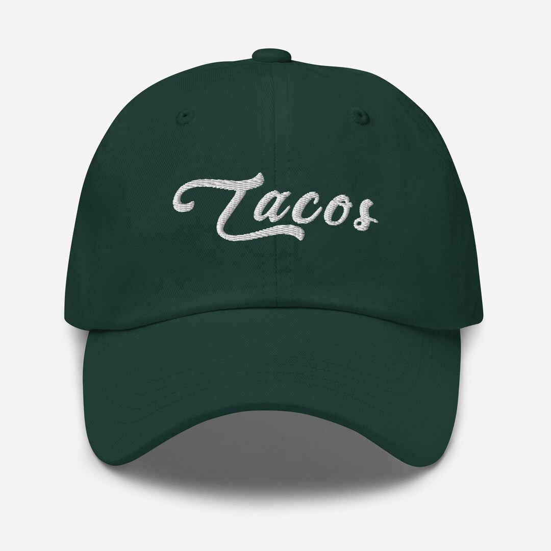 Tacos Hat Taco Foodie Gift Embroidery Restaurant Cap Strapback Hat Mens ...