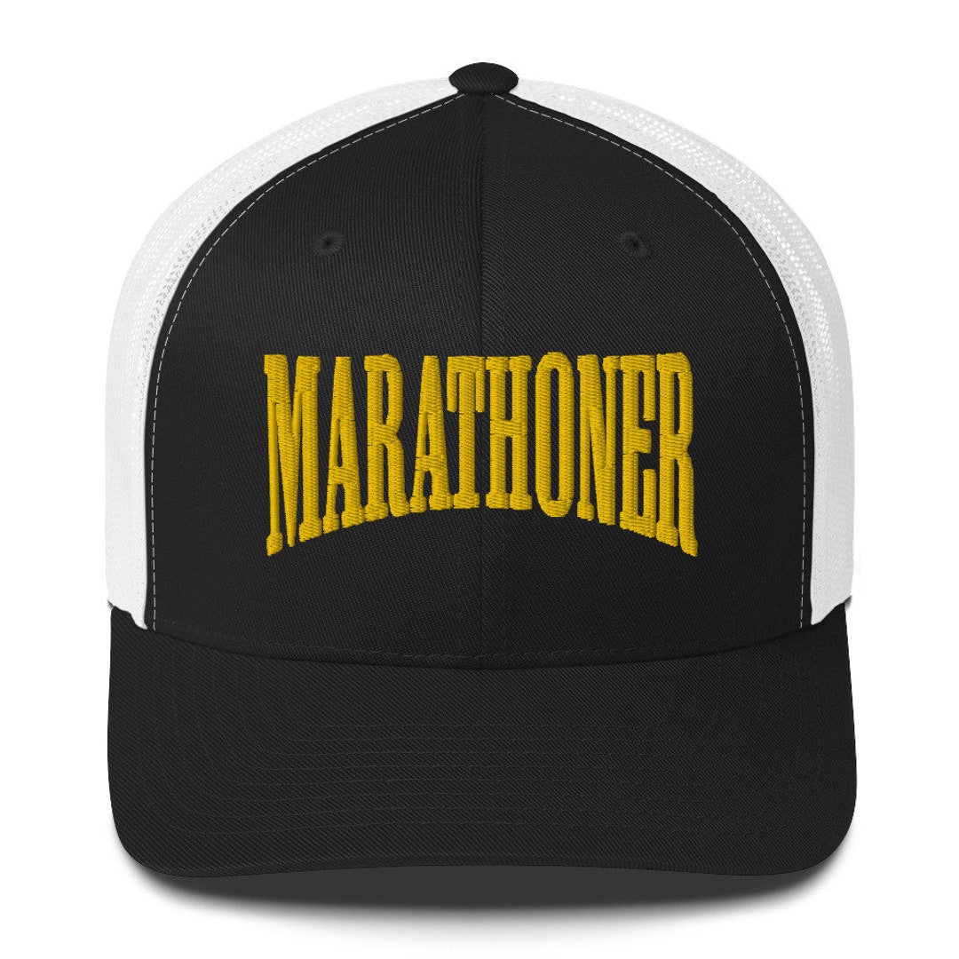 Marathoner Gifts Embroidery Trucker Cap Runner Gift Running Hat ...