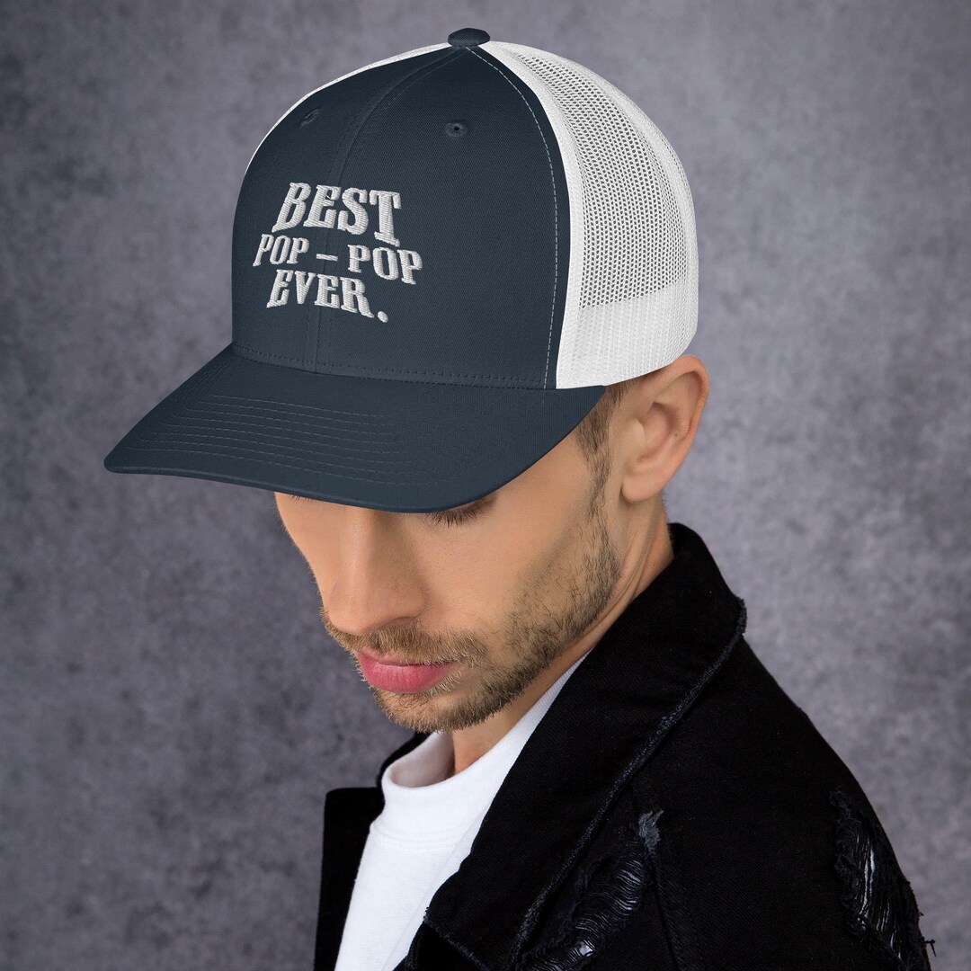 World's Best POP POP Cap Grandpa Cap Embroidery Trucker Cap Dad Hat ...
