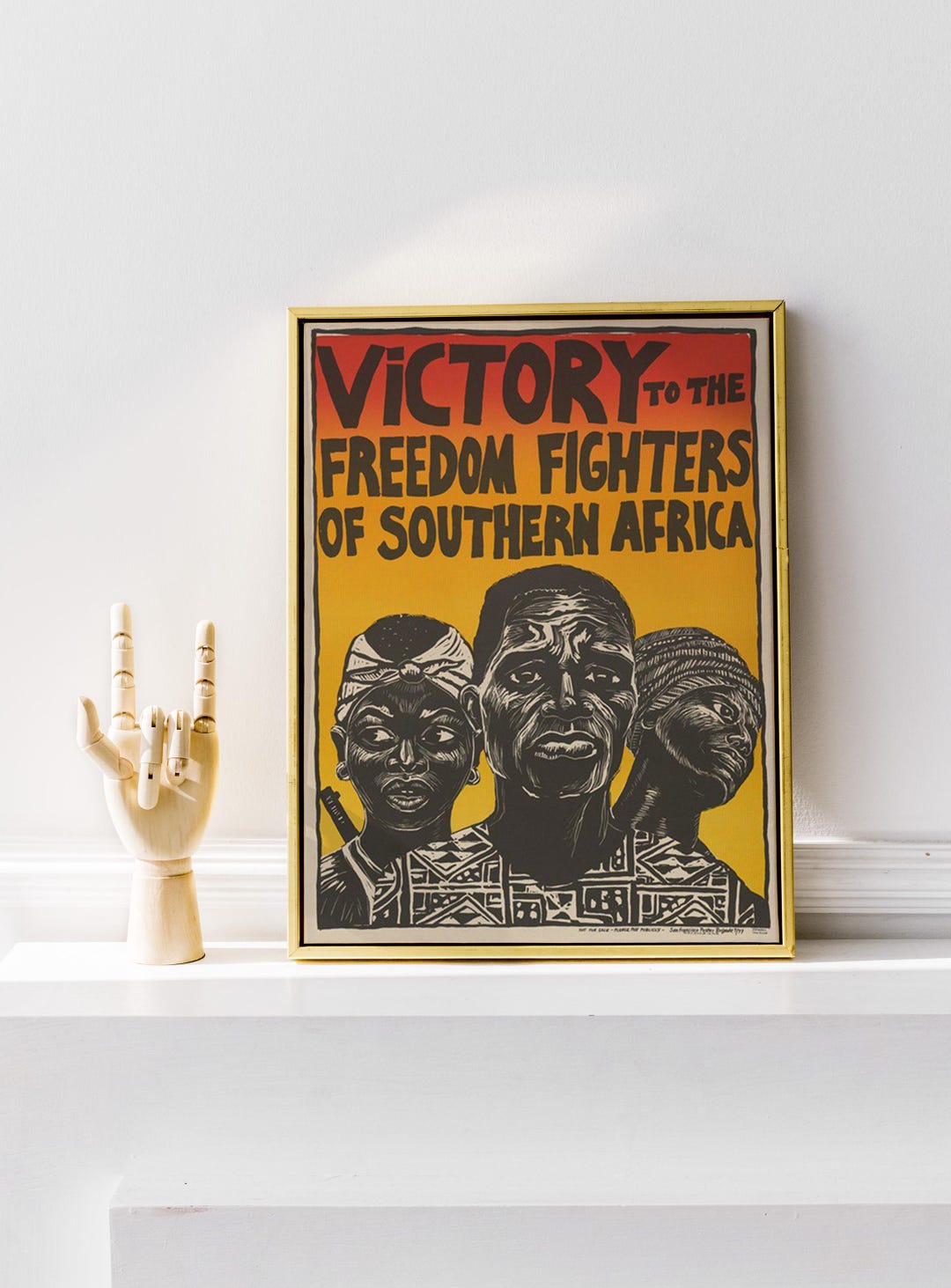 Vintage Political Protest Poster - Southern Africa Freedom Fighters ...