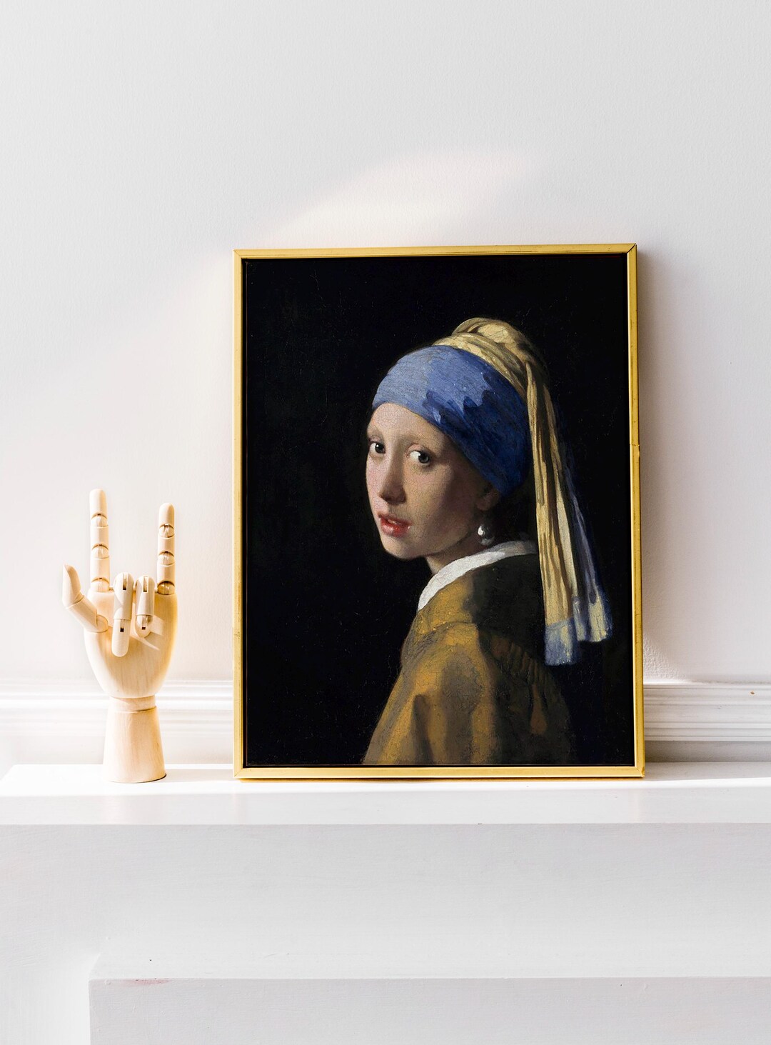 Girl With a Pearl Earring - Johannes Vermeer Inspired Canvas Art Print ...