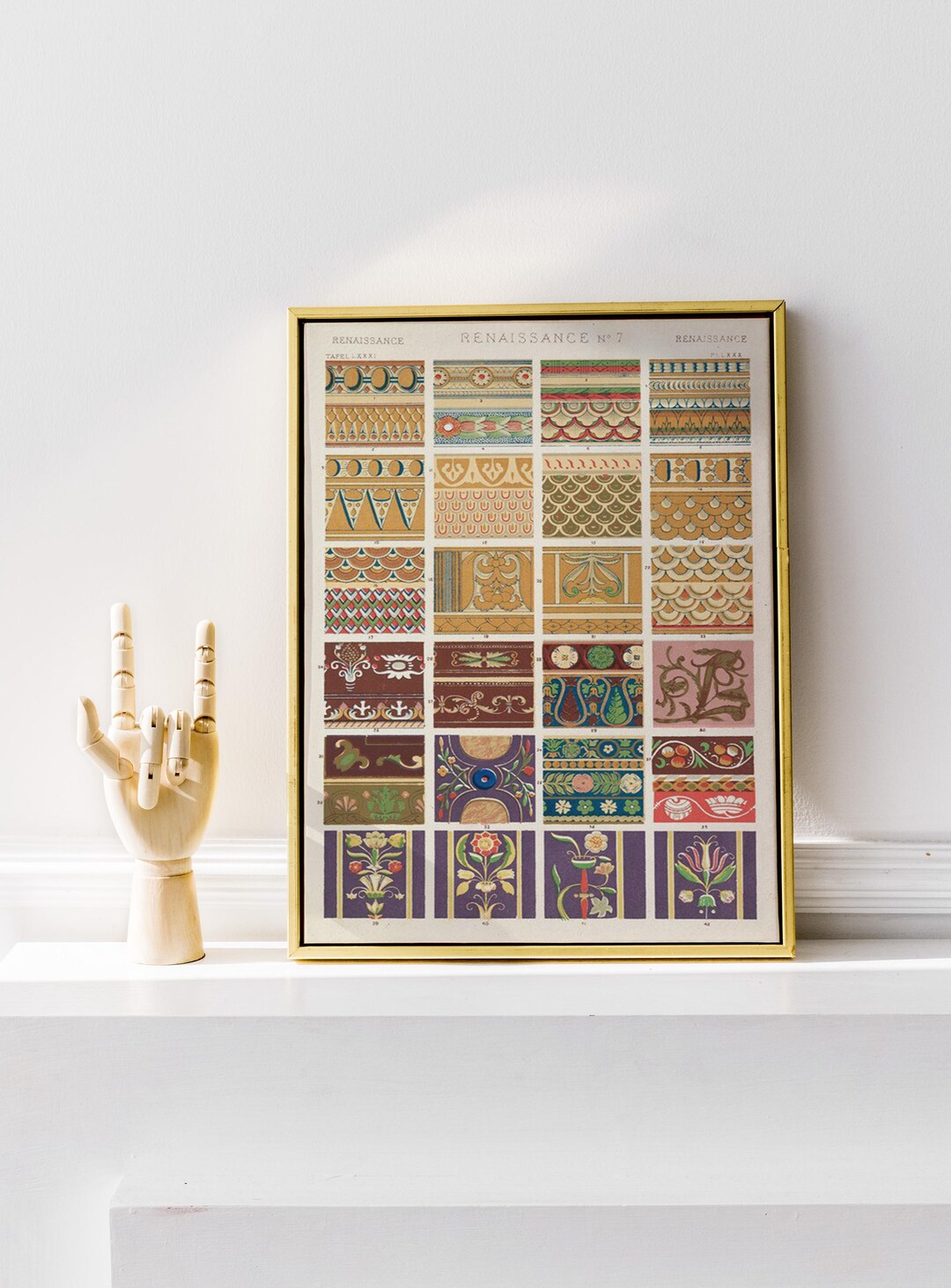 Vintage Renaissance Ornament Patterns - Classical Art Canvas Print - Etsy