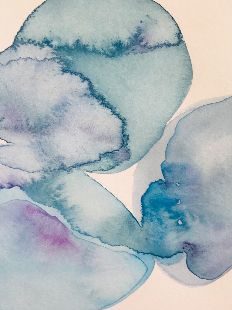 8x8 Inch Abstract Watercolor Painting - Etsy