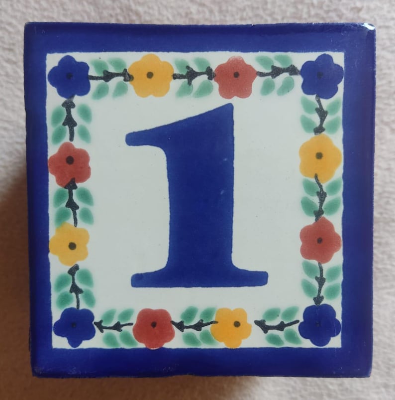 House Number 4x4 Hand Made Tile. Get the Ones You Need !!!! - Etsy