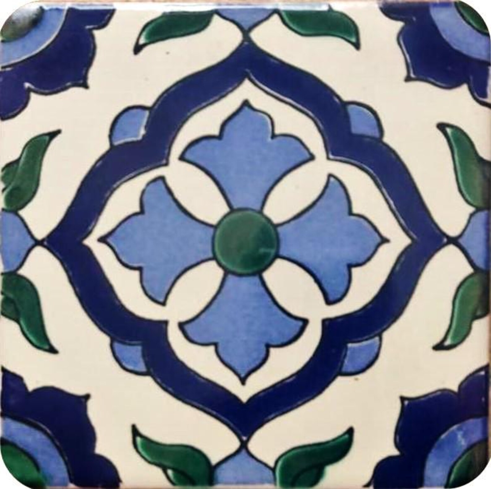 40 Tiles 6x6 Inch Mexican Tile Ceramic Handmade Talavera Spanish ...