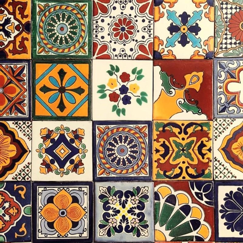 Mexican Mosaic Tiles - Etsy