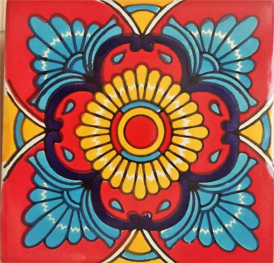 40 Tiles 6x6 Inch Mexican Tile Ceramic Handmade Talavera Spanish ...