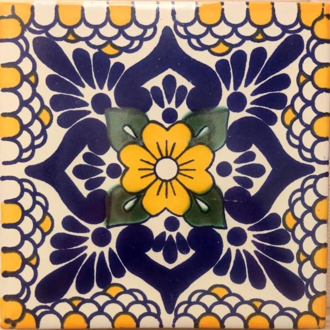 40 Tiles 6x6 Inch Mexican Tile Ceramic Handmade Talavera Spanish ...