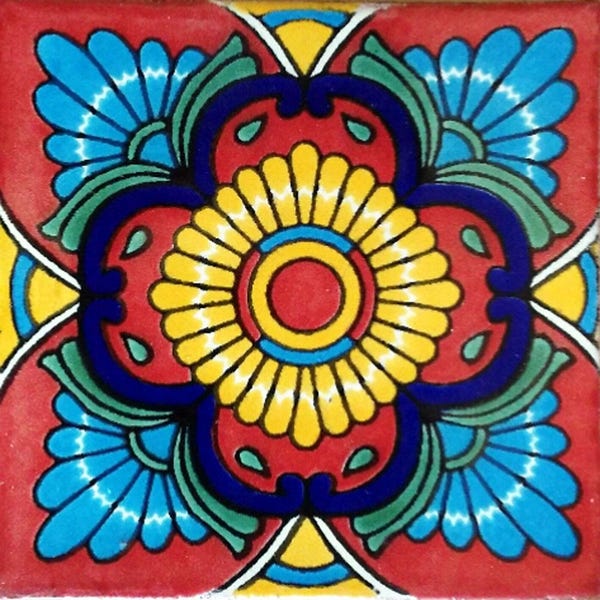 Mexican Mosaic Tiles - Etsy