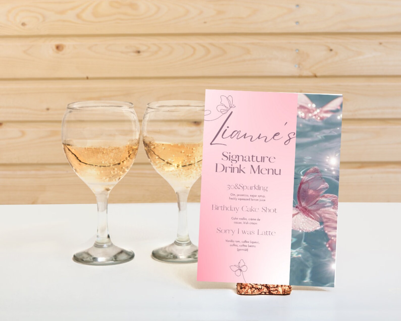 Y2K Celebration Menu, Bridal Shower Menu Template, Canva Menu Template ...