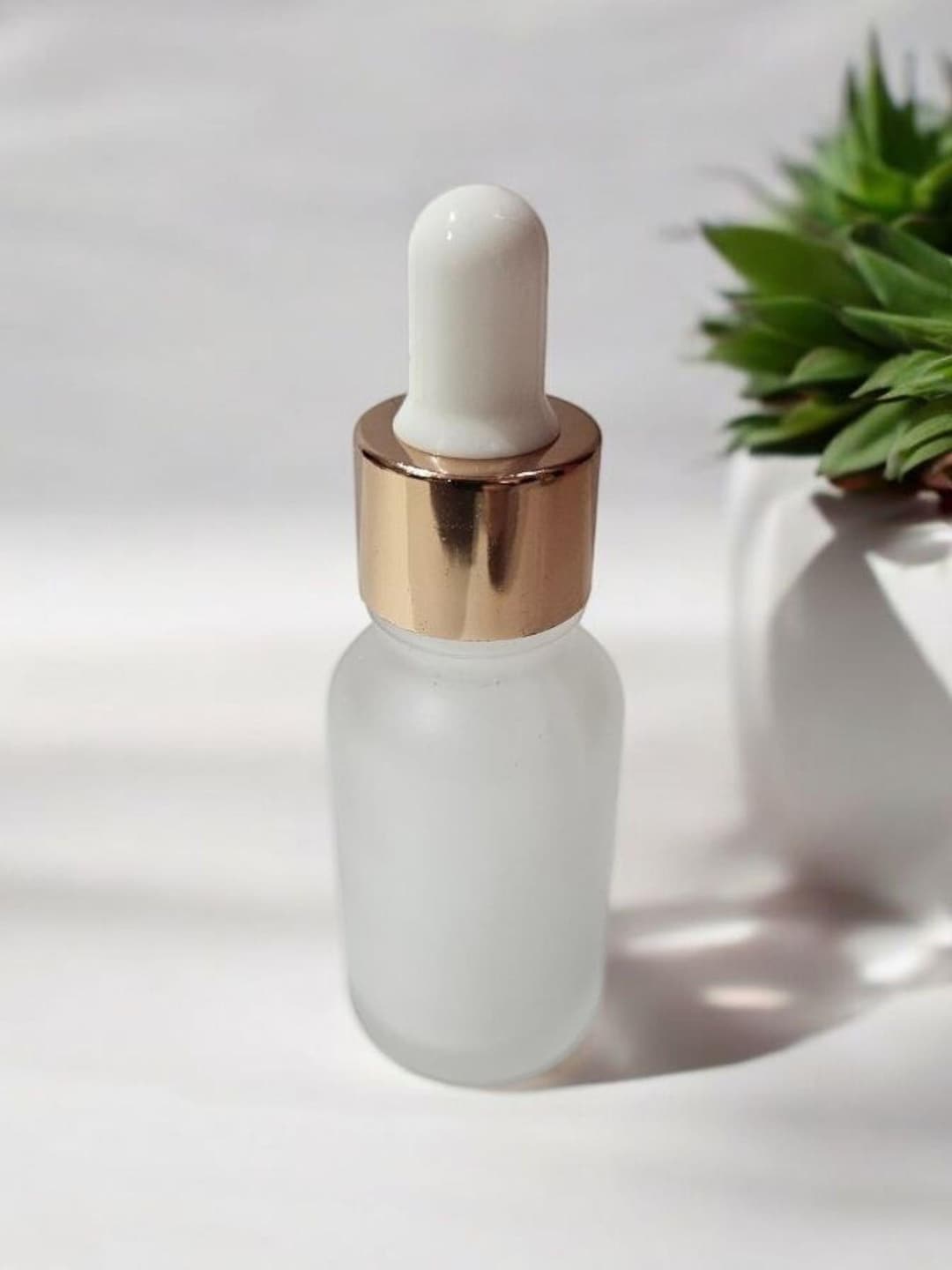 Matte White Glass Dropper Bottles for Skincare: 30ml & 50ml Set ...