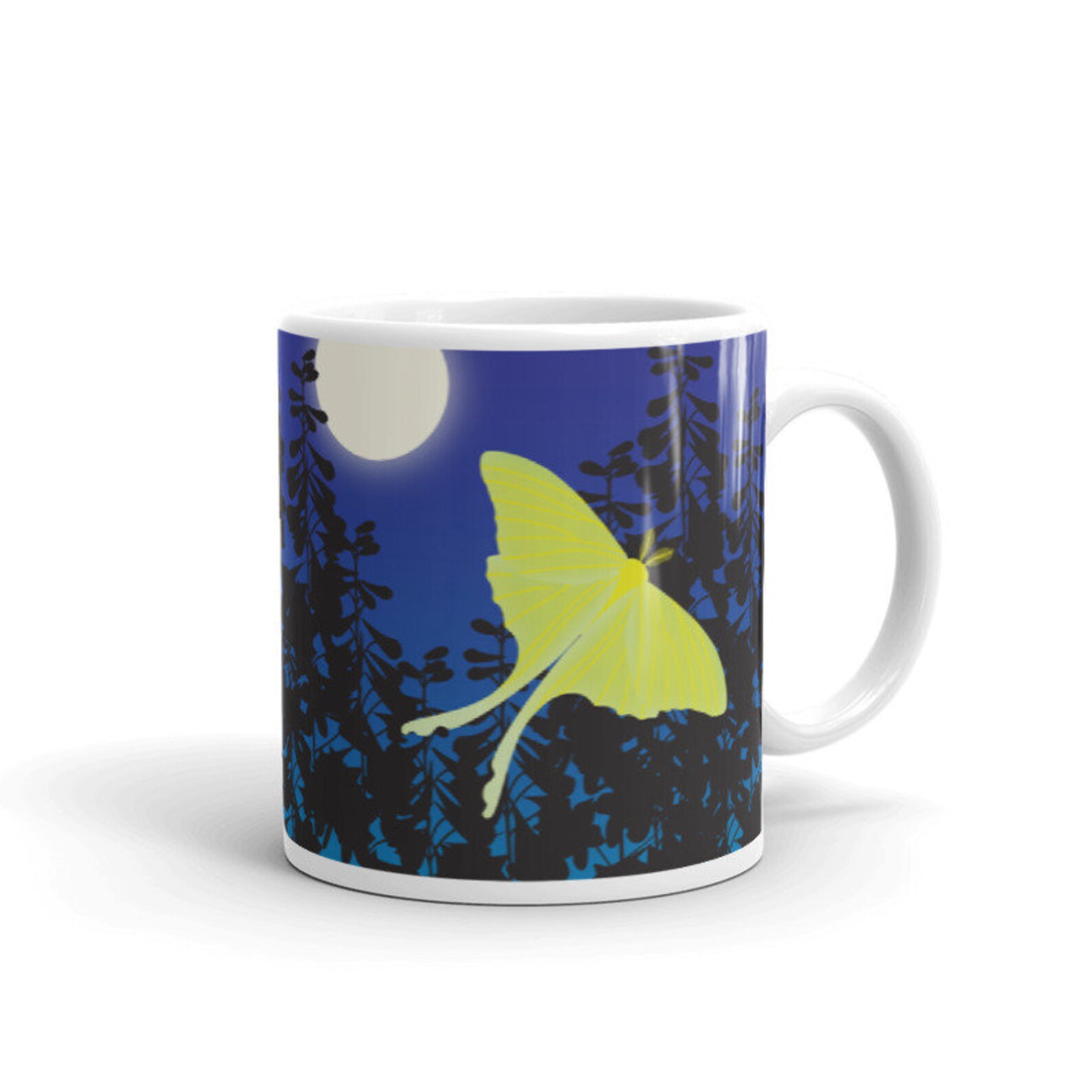 Luna Moth Mug Coffee Gift Kitchen Decor Summer Moon Art - Etsy