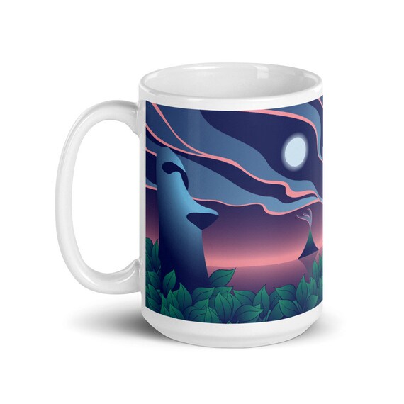 Moai Mug Tiki Bar Kitchen Decor Coffee Cup Pop Art Tropical | Etsy