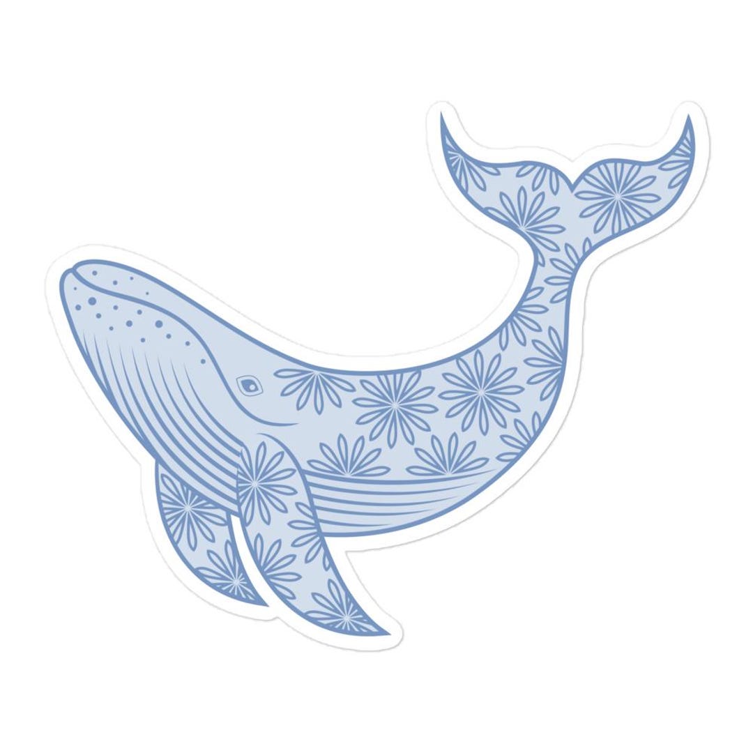Cute Whale Vinyl Decals, Sea Life Waterproof Sticker for Laptop or ...