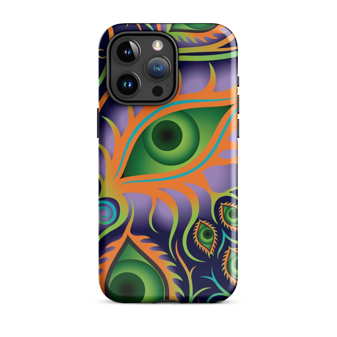 Evil Eye iPhone Case, Surrealism Art Tough Case for Phone, Cellphone ...