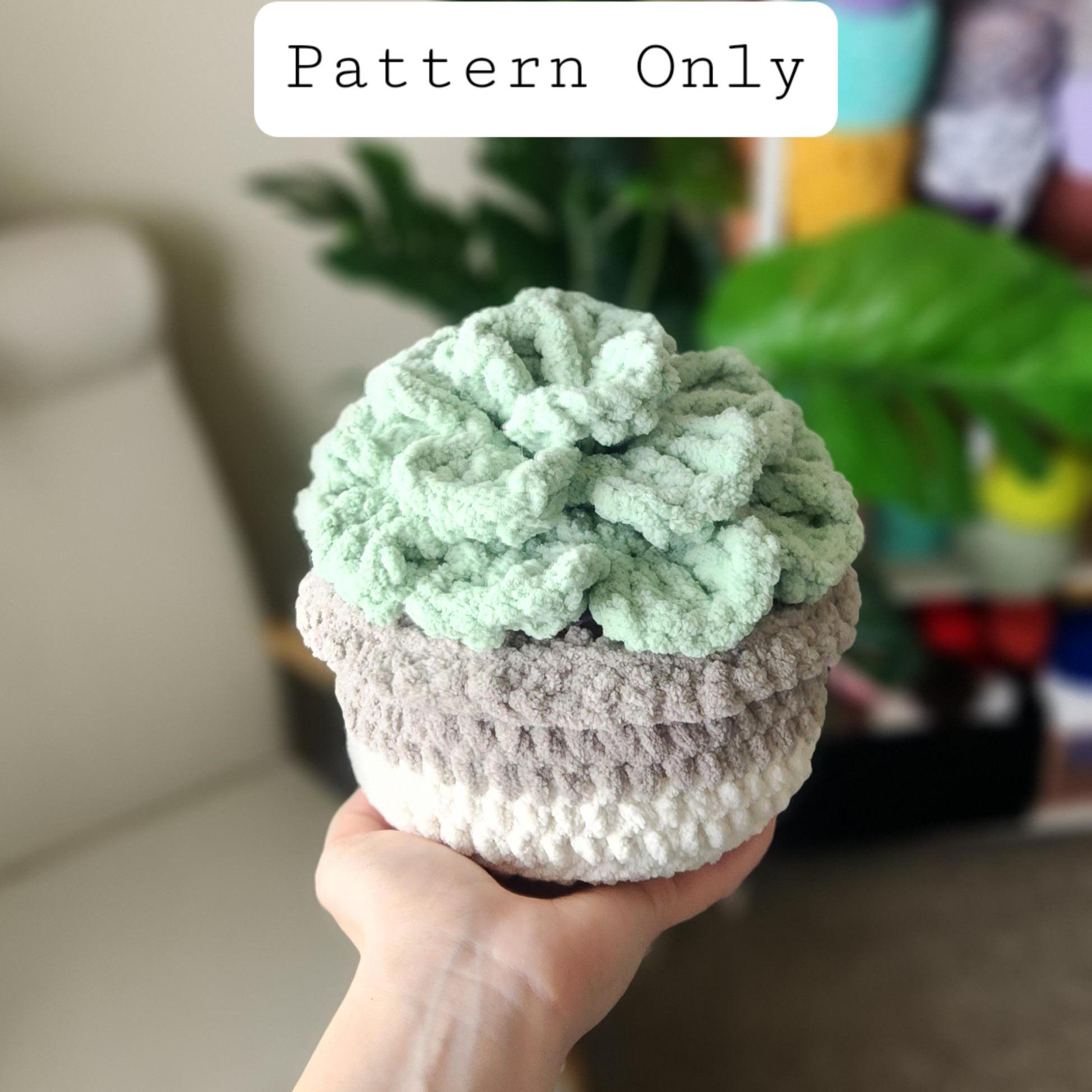 PATTERN Jumbo Succulent Plant L Succulent Crochet Pattern L Cute ...