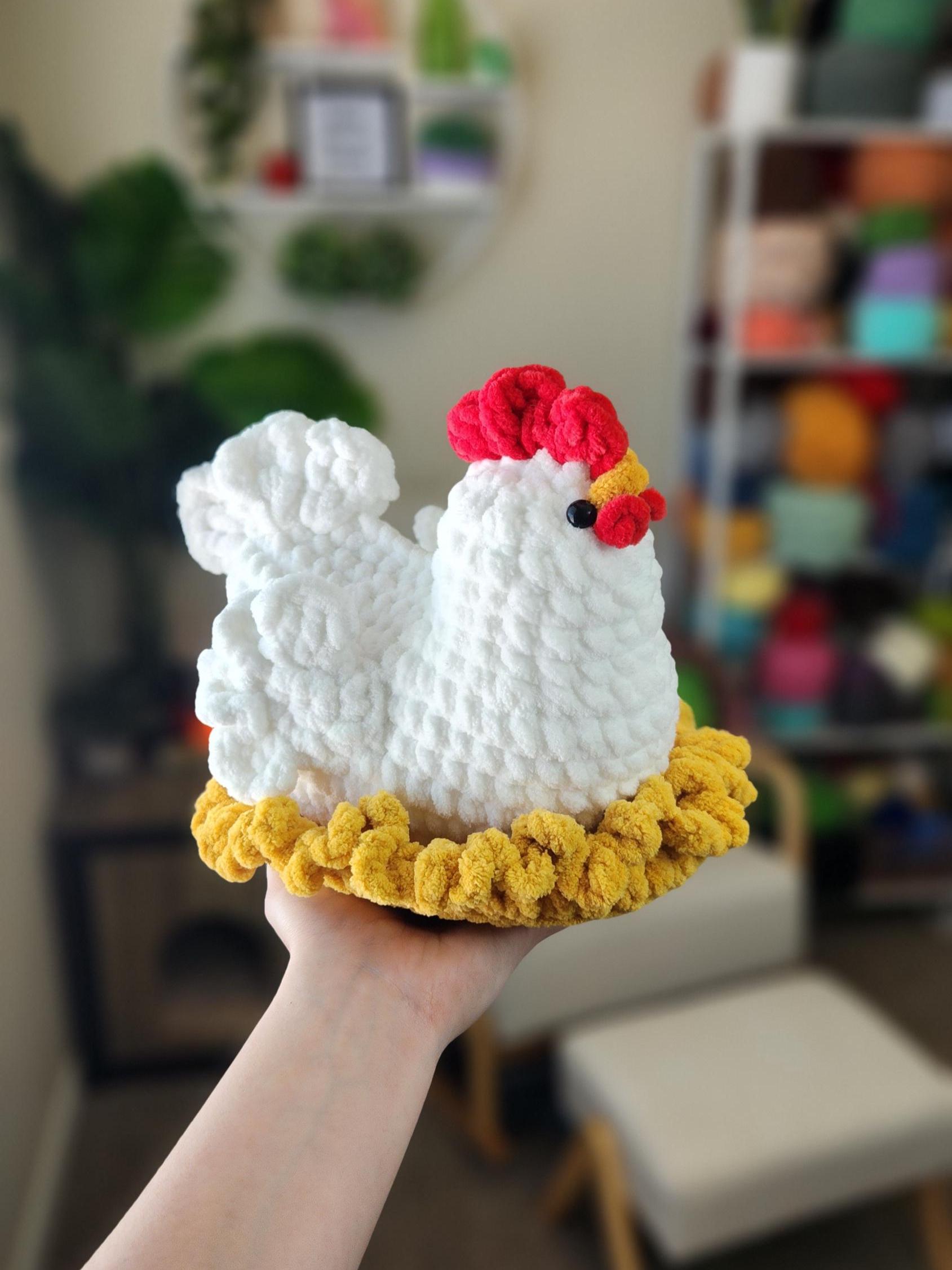 3 Chicken Variation Pattern, Egg and Nest Pattern Included - Etsy