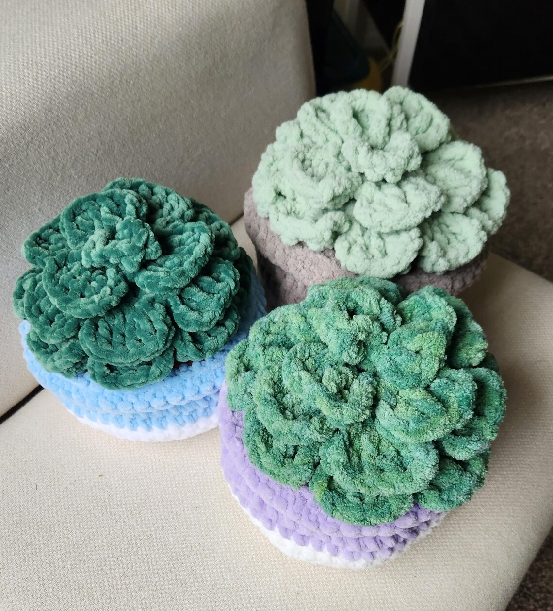 PATTERN Jumbo Succulent Plant L Succulent Crochet Pattern L Cute ...