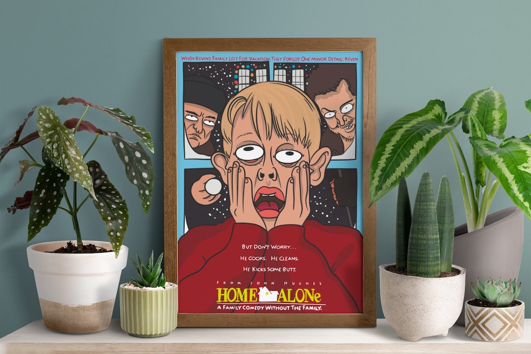 Home Alone Kevin Ugly Cartoon Caricature Poster - Etsy