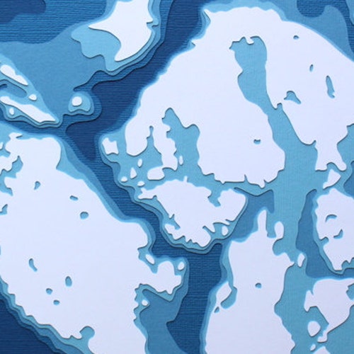 Seattle 8 X 10 Layered Papercut Art in Your Choice of Colors - Etsy