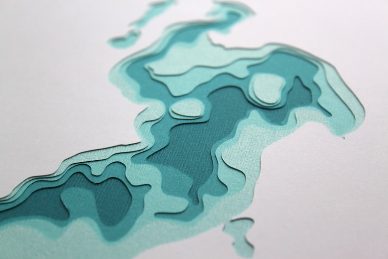 Gull Lake - Original 8 X 10 Papercut Art - Etsy