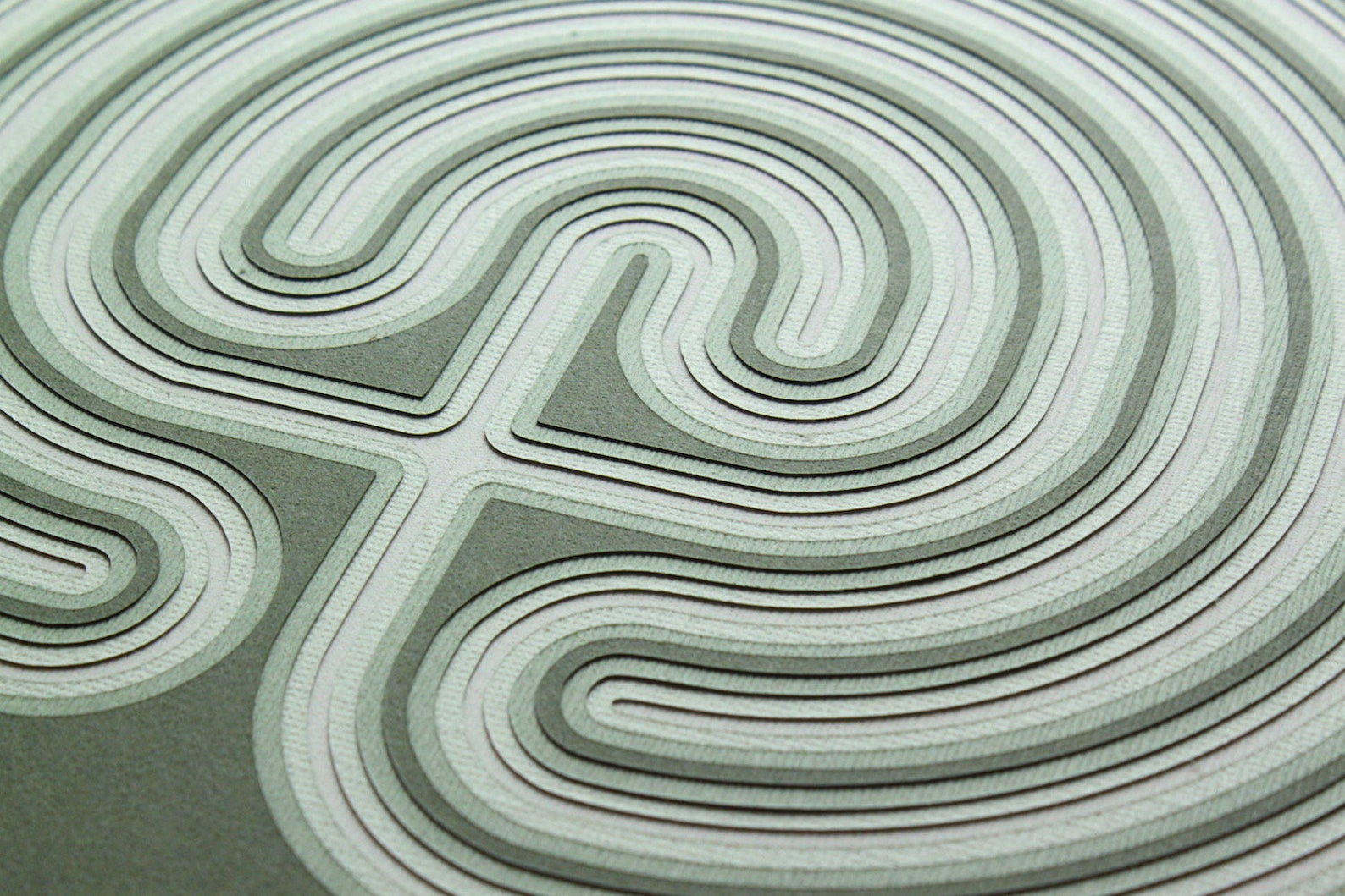 Labyrinth 12 X 12 Layered Cut Paper Artwork - Etsy