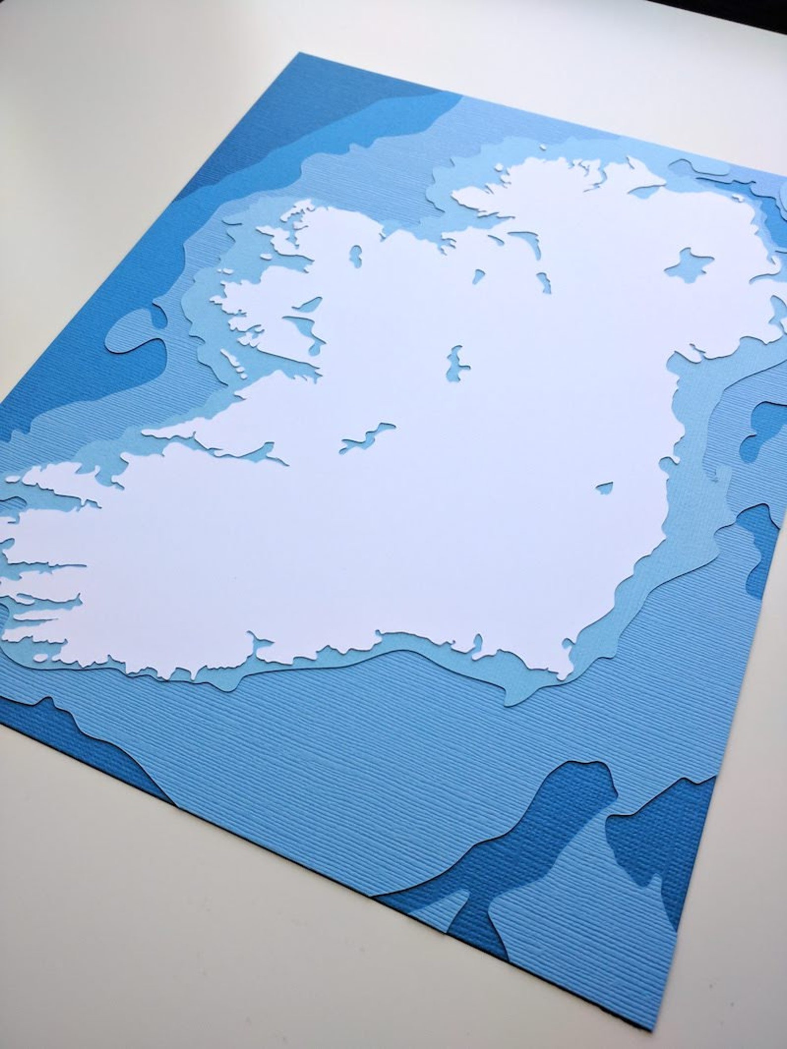 Ireland 8 X 10 Layered Papercut Art - Etsy