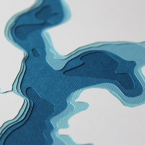 Lotus Lake - Original 8 X 10 Papercut Art in Your Choice of Color - Etsy