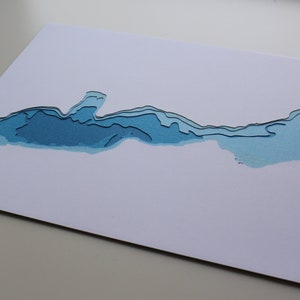 Geneva Lake - Original 8 X 10 Papercut Art in Your Choice of Color - Etsy