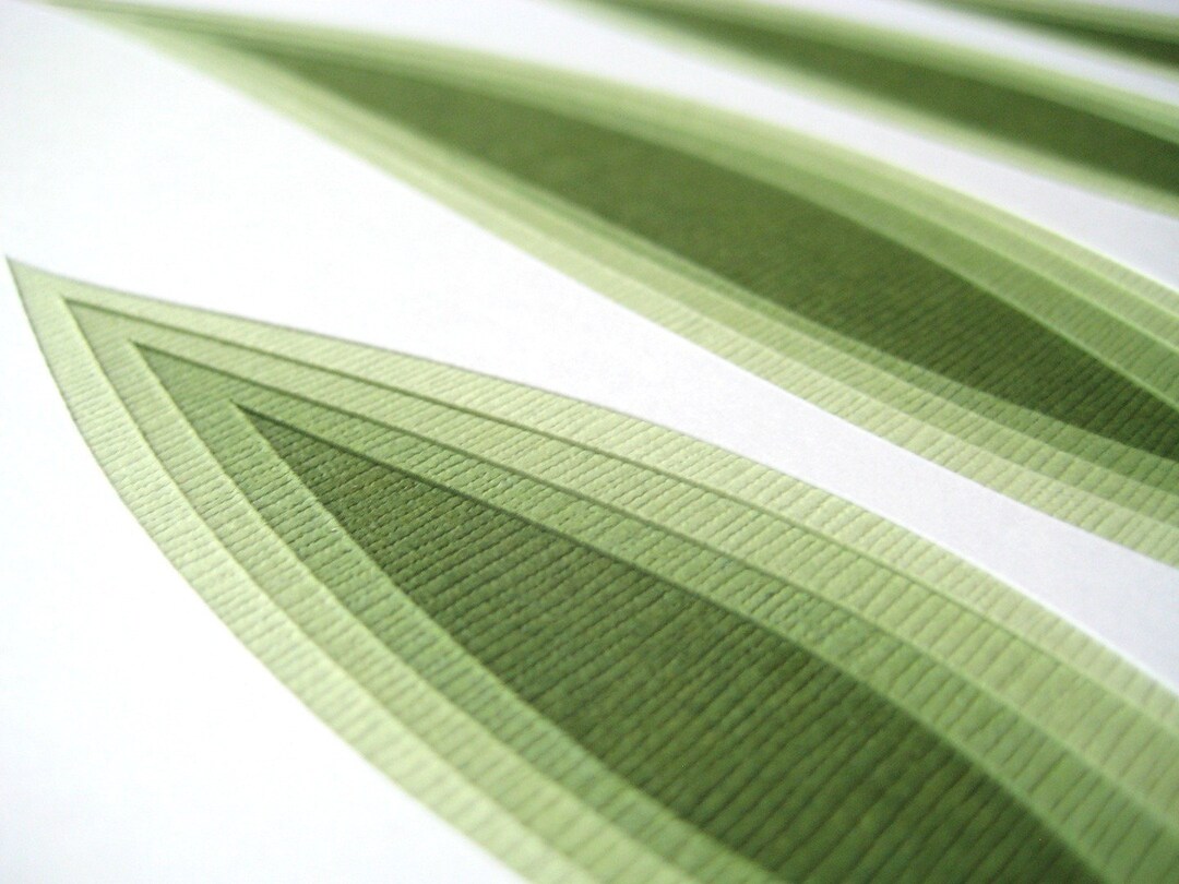 Retro Grass - Original Papercut (8 X 10) - Etsy