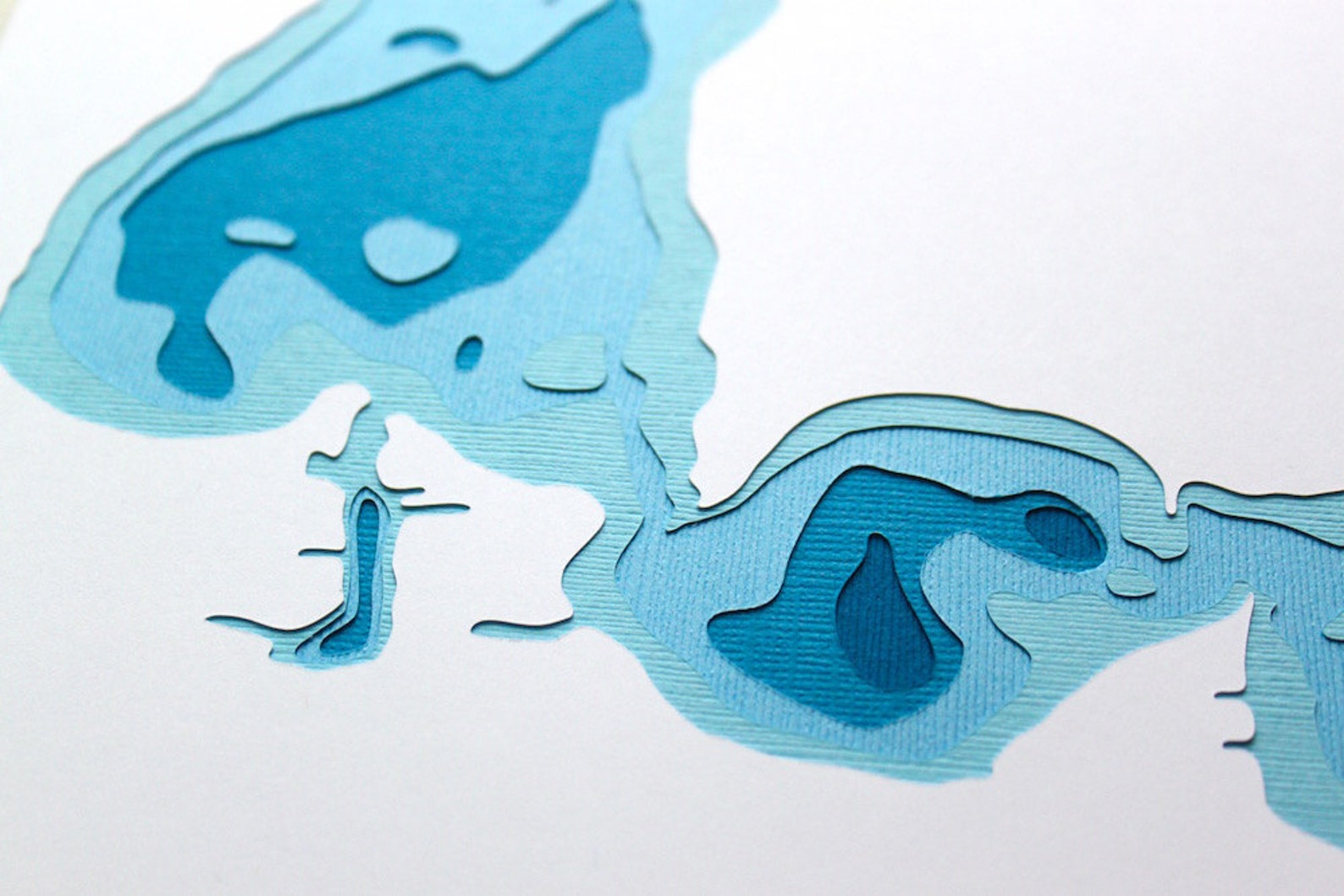 Forest Lake Original 8 X 10 Papercut Art - Etsy