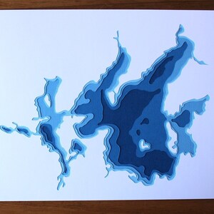 Leech Lake - Original 8 X 10 Papercut Art - Etsy