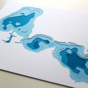 Forest Lake - Original 8 X 10 Papercut Art - Etsy