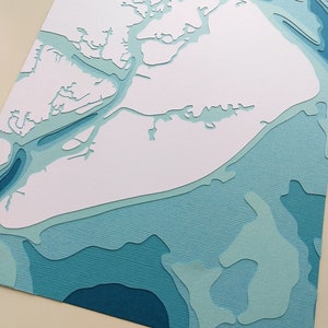 Hilton Head - 8 X 10" Layered Papercut Art - Etsy