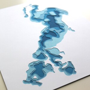 Gull Lake - Original 8 X 10 Papercut Art - Etsy