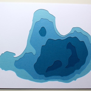 Lake Riley - Original 8 X 10 Papercut Art in Your Choice of Color - Etsy