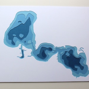 Forest Lake - Original 8 X 10 Papercut Art - Etsy