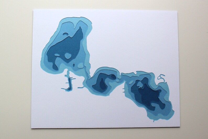 Forest Lake - Original 8 X 10 Papercut Art - Etsy