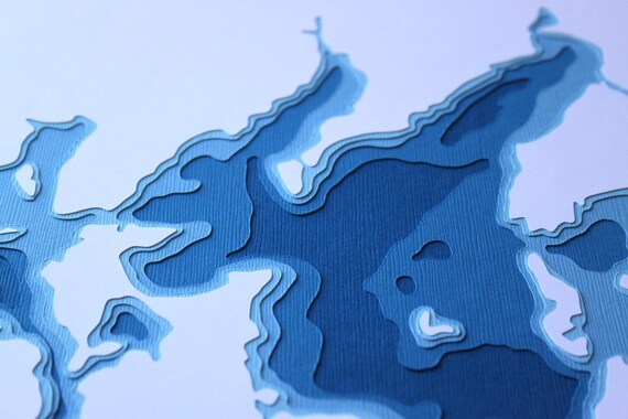 Leech Lake Original 8 X 10 Papercut Art - Etsy