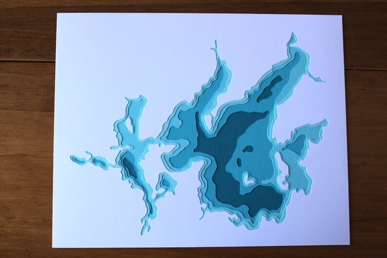 Leech Lake - Original 8 X 10 Papercut Art - Etsy