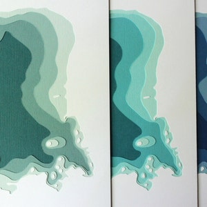 Mille Lacs Lake - Original 8 X 10 Papercut Art - Etsy