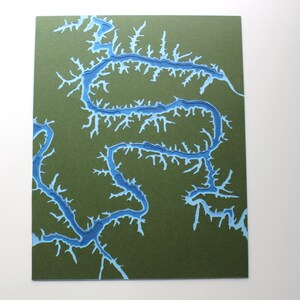 Lake of the Ozarks - Original 8 X 10 Papercut Art - Etsy