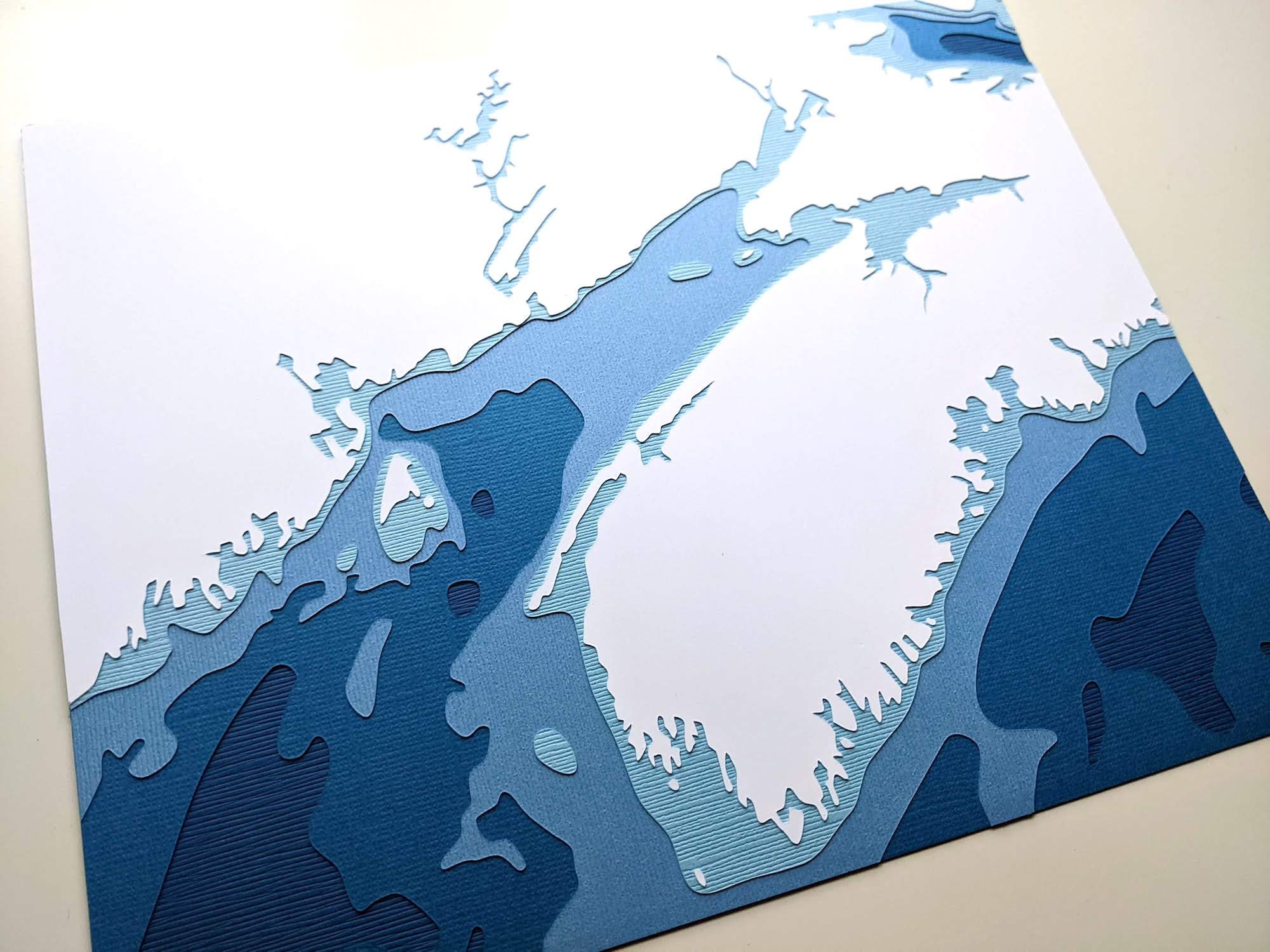 Bay of Fundy - Original 8 X 10 Papercut Art - Etsy