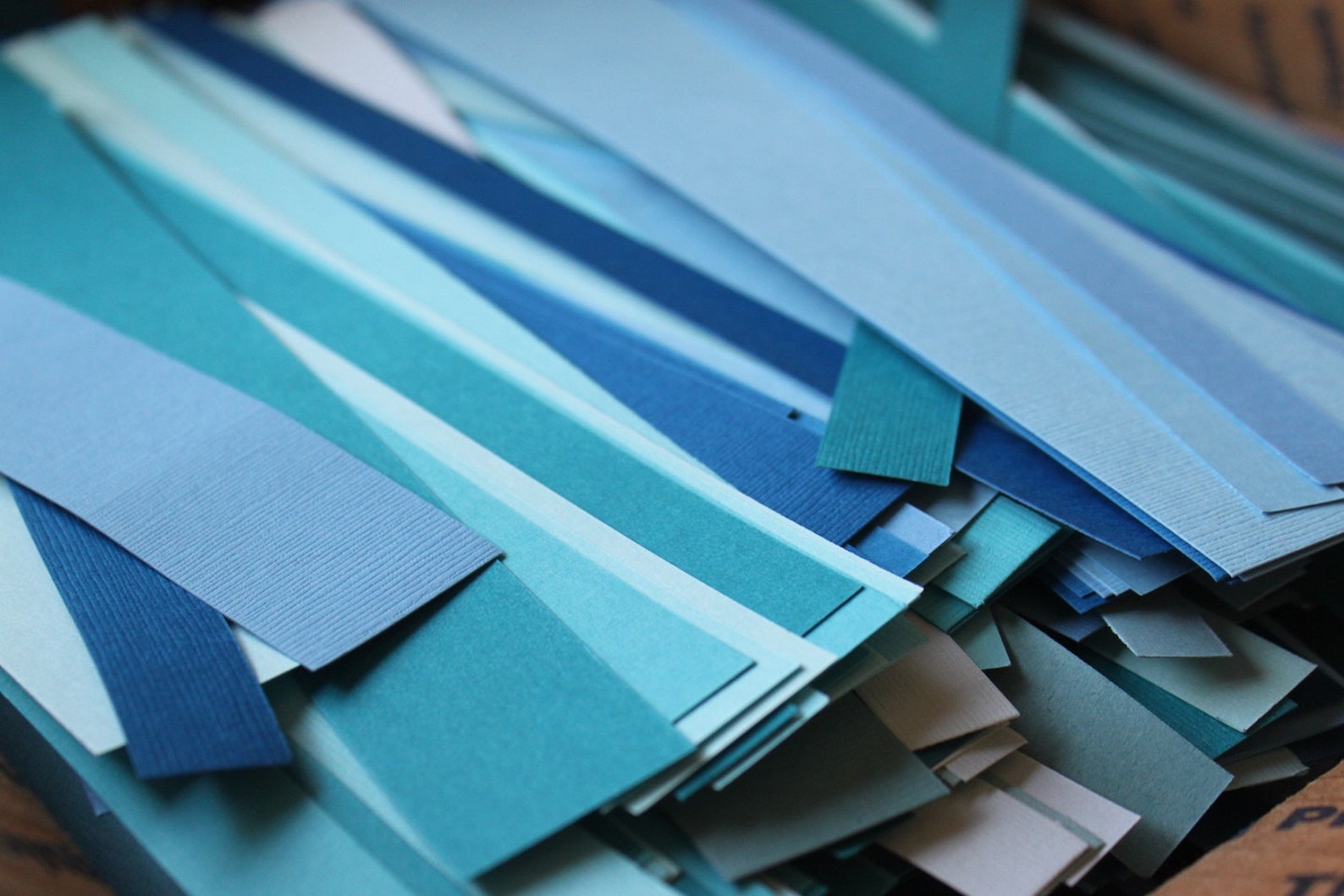 Large Box of Blue Paper Scraps - Etsy