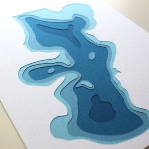 Cedar Lake - Original 8 X 10 Papercut Art - Etsy